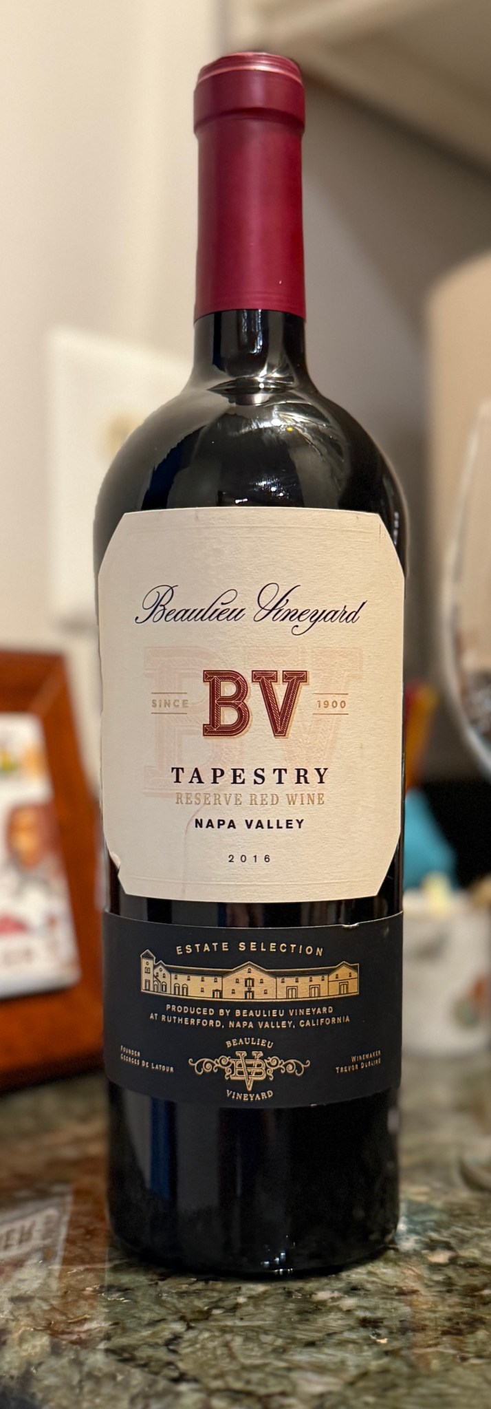 Beaulieu Vineyard BV Reserve Tapestry 2016, Napa Valley, California ...